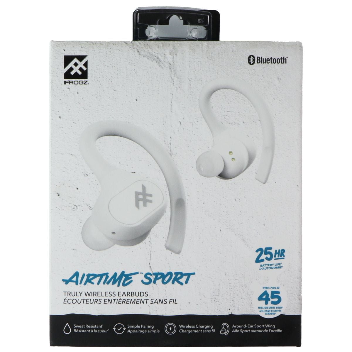 iFrogz Airtime Sport Truly Wireless Earbuds - White - Walmart Business ...