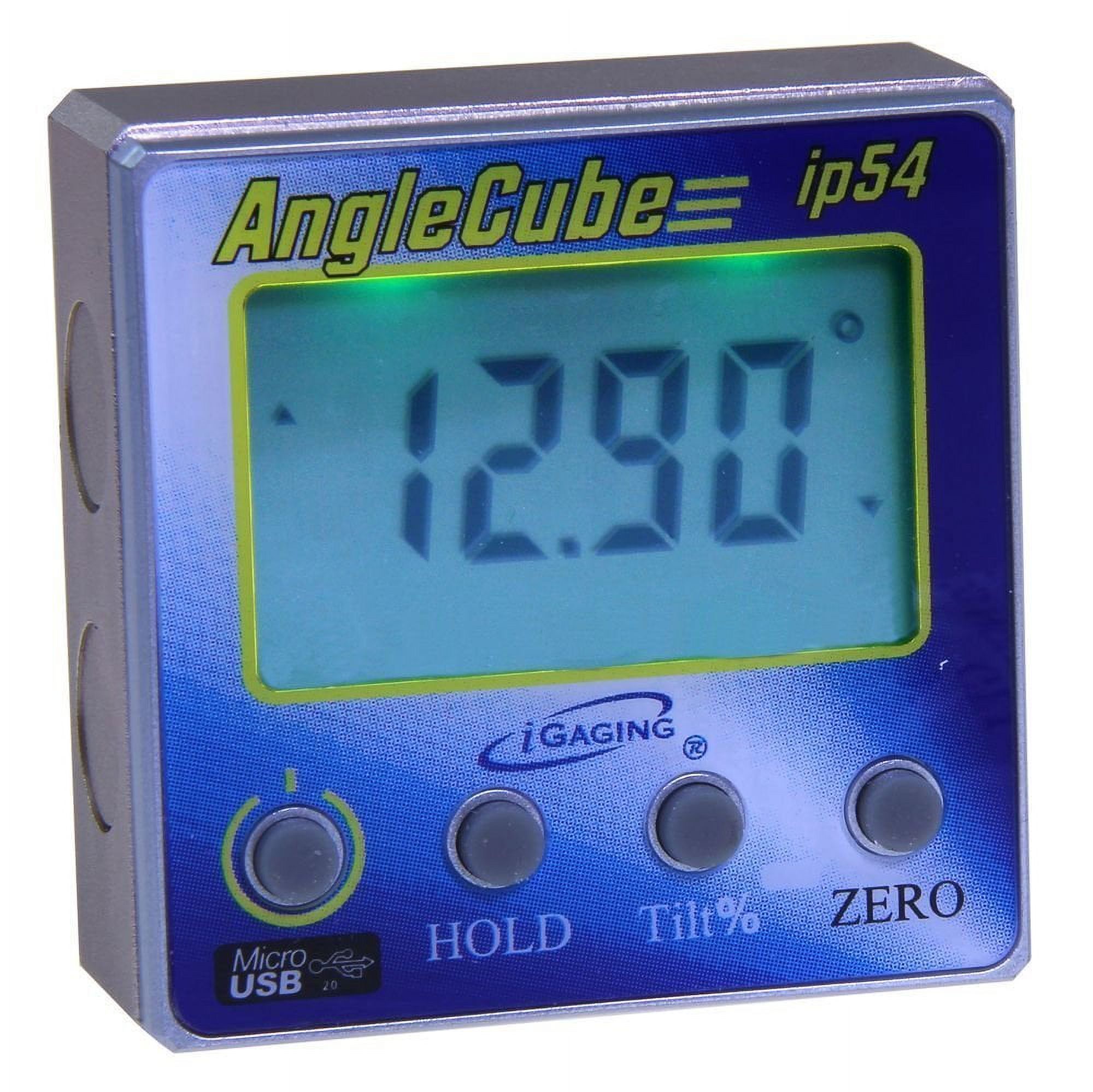 iGaging Angle Gage Backlit Digital Electronic Magnetic Level/Protractor ...