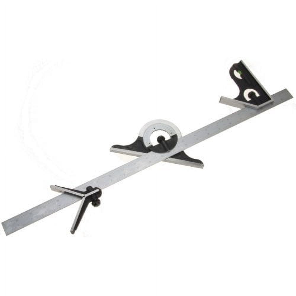 iGaging Combination Square Premium 4-Piece 24" 4R Protractor Center ...