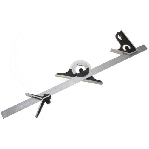 iGaging Combination Square Premium 4-Piece 24" 4R Protractor Center ...