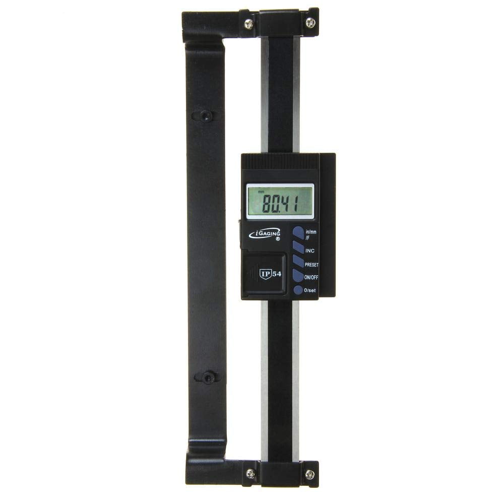 iGaging Digital Readout (DRO) and Quill Kit Mounting Bracket for Bridgeport Type Mills 6" Travel ...