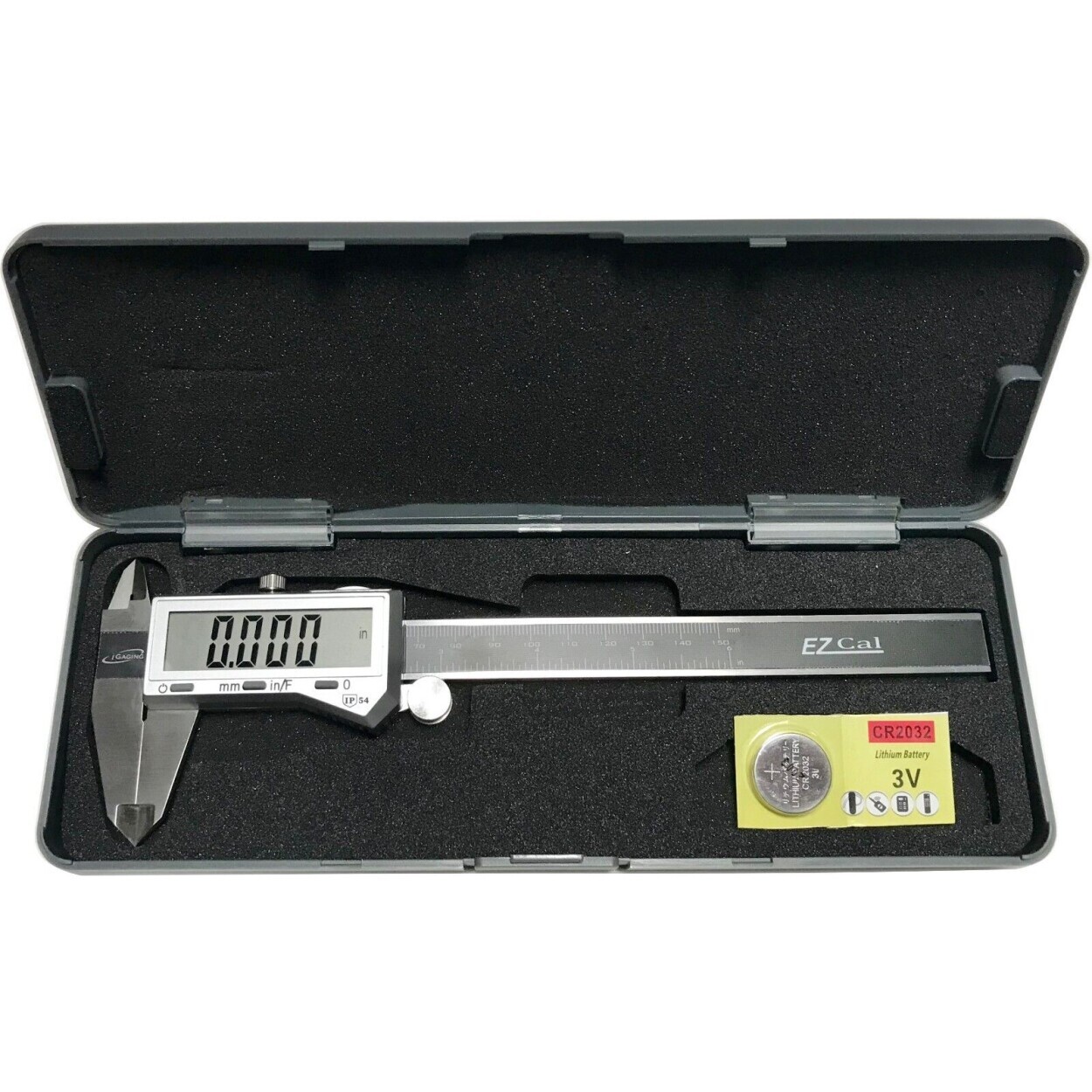 iGaging IP54 Electronic Digital Caliper 0-6" Display Inch/Metric ...