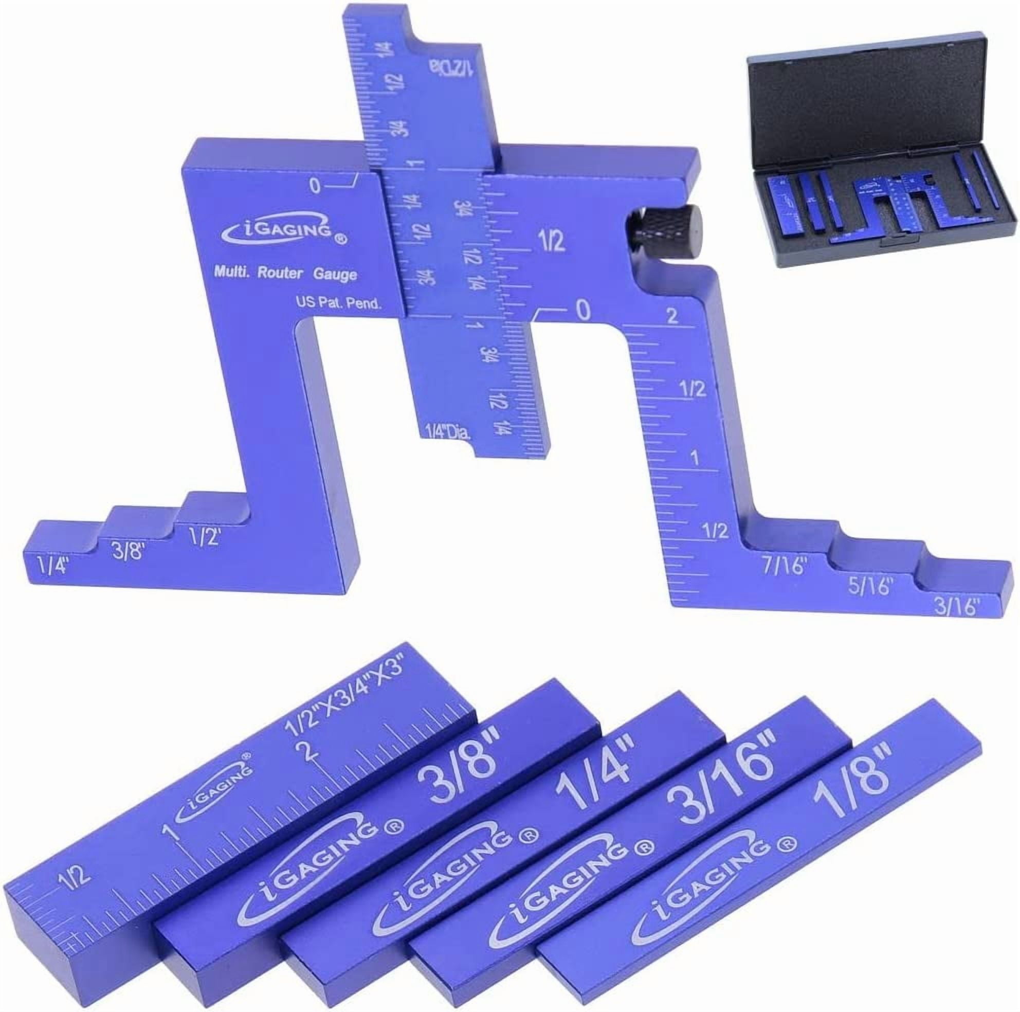 iGaging Router Table Gauge Adjustable and Setup Bar Set - Walmart.com