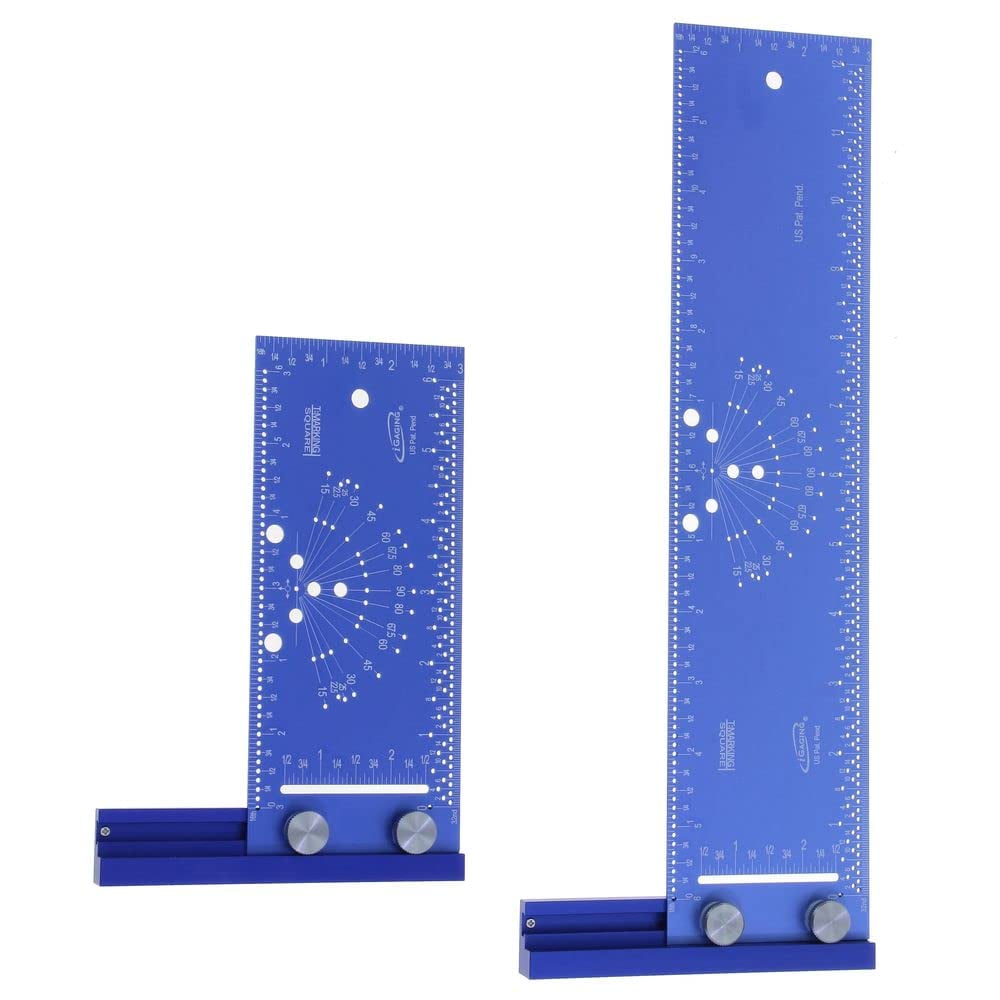 iGaging T-Marking Square Rule Bevel Gauge Center Finder Set EZ Marking ...