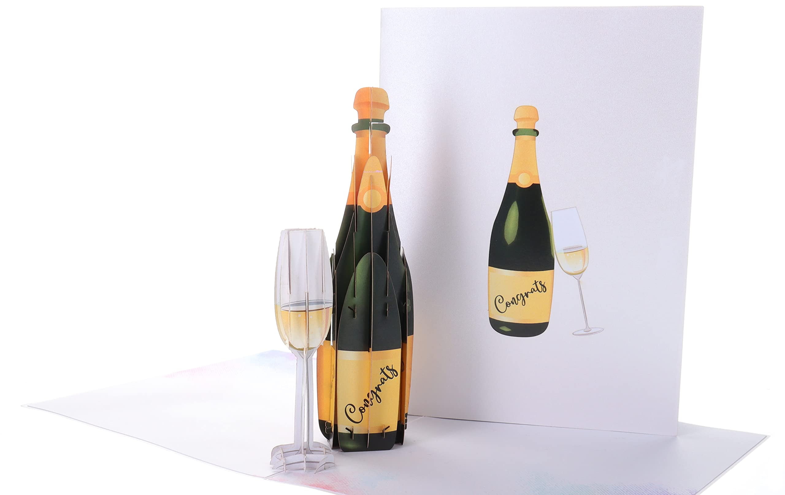 iGifts And Cards Congratulations Champagne 3D Pop Up Card - Happy Anniversary Card For Husband ...