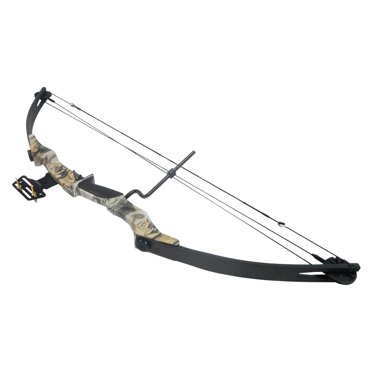 150 lb Black / Wood / Camouflage Hunting Crossbow Archery Bow + 4x20 ...