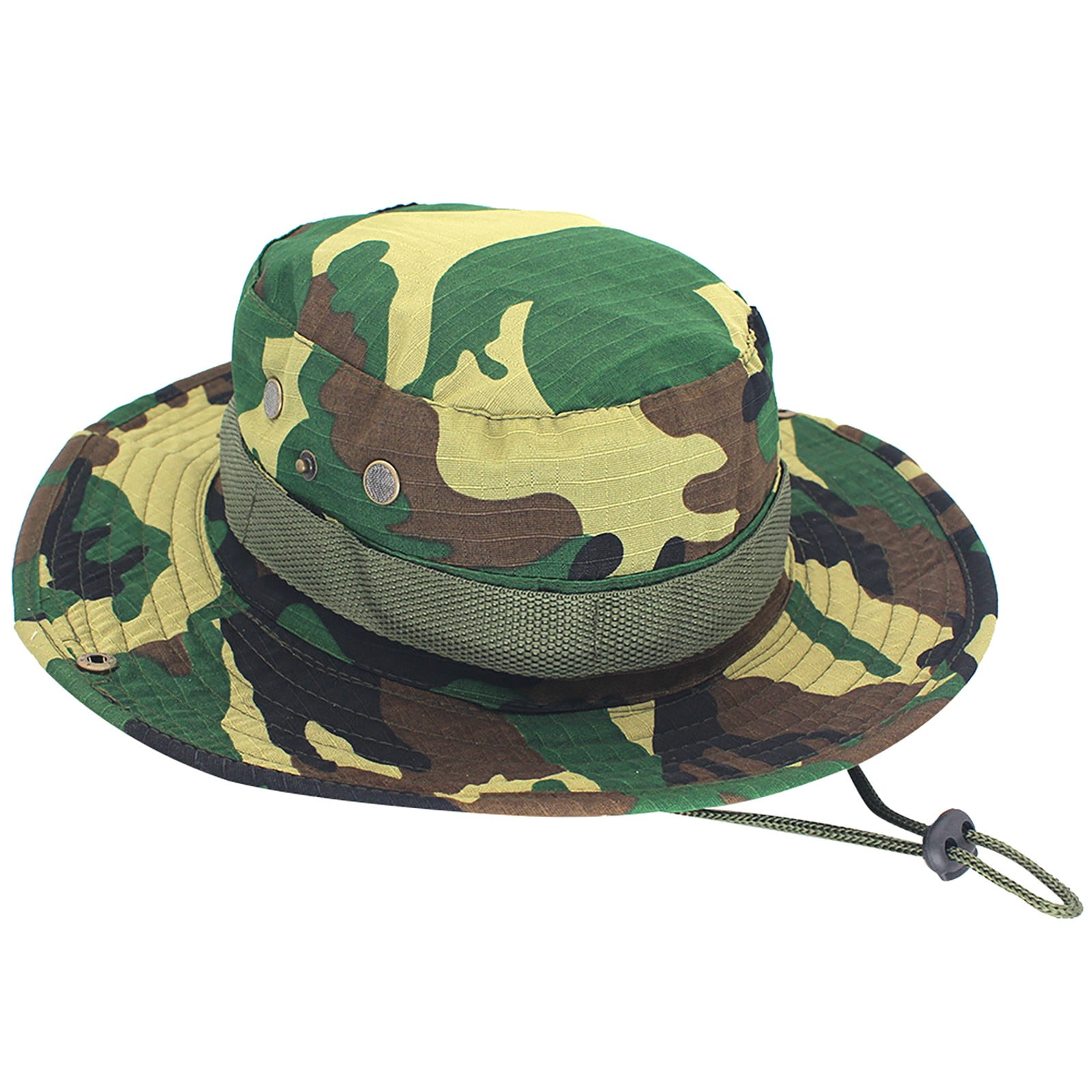 iHPH7 Bucket Hat with Strings Boonie Hat Camo Hat Hiking Hat Outdoor ...