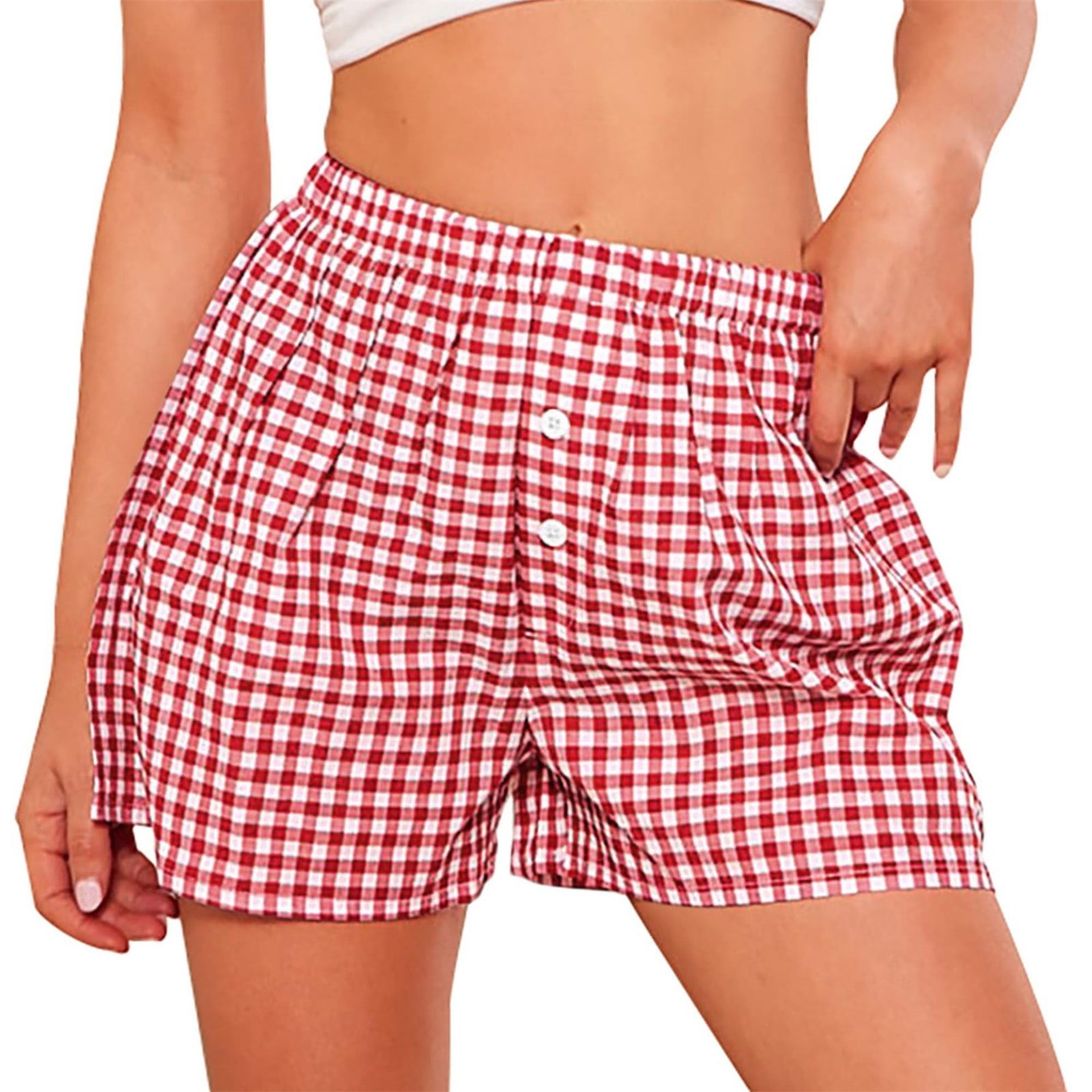 iHPH7 Cotton Shorts for Woman, Beach Shorts for Women, Loose Shorts ...