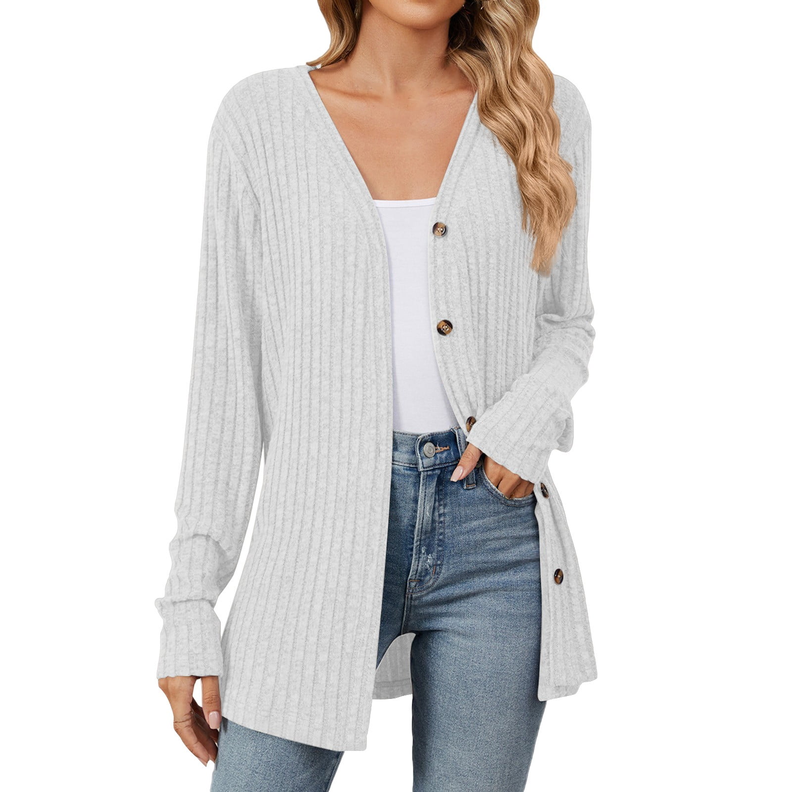 iHPH7 Long Cardigan Sweaters for Women Long Cardigans for Women Button ...