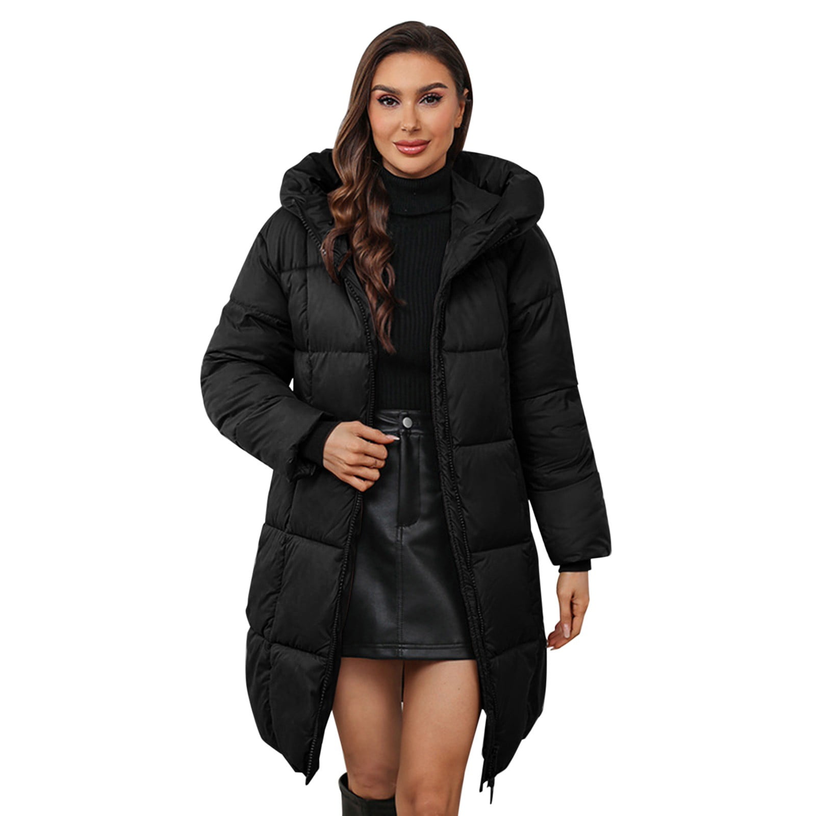 iHPH7 Long Puffer Coat Women Winter Coats for Women Puffer Jacket ...