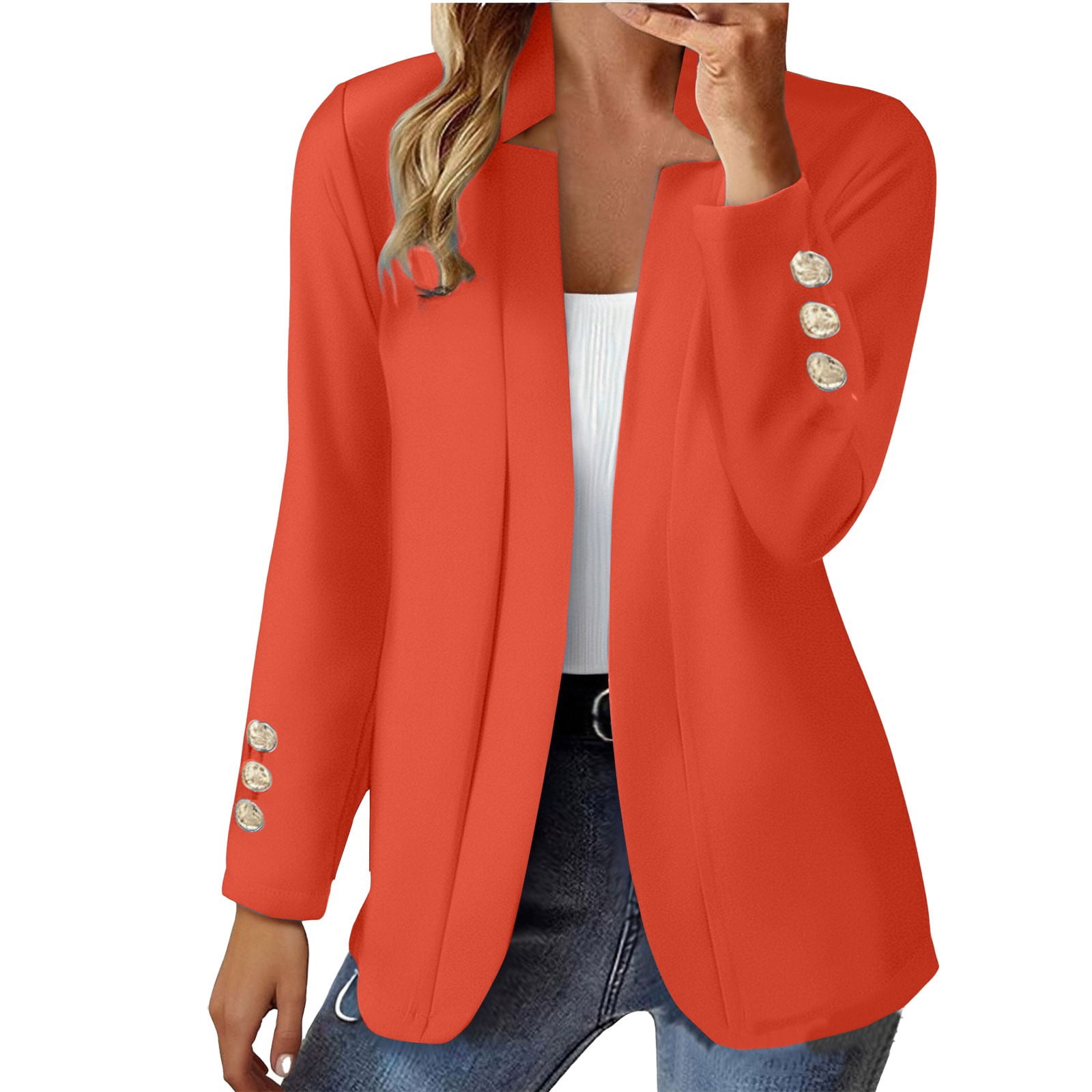 iHPH7 Open Front Blazer for Women Fitted Blazers for Women Fall Jackets ...