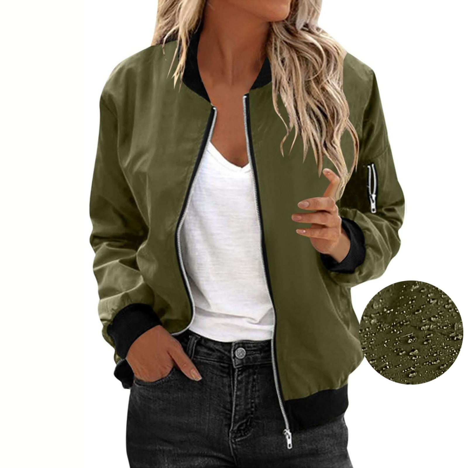 iHPH7 Waterproof Jackets for Women Fall Outfits for Women Lightweight ...