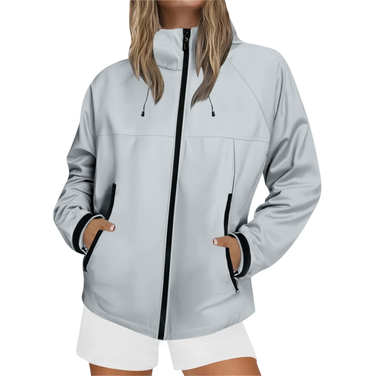 iHPH7 Windbreaker Jacket Women Travel Rain Coats for Women Packable ...