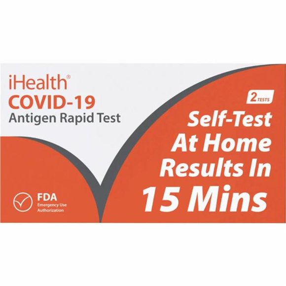 iHealth COVID-19 Antigen Rapid Home Self-Test Kit - 2 Pack