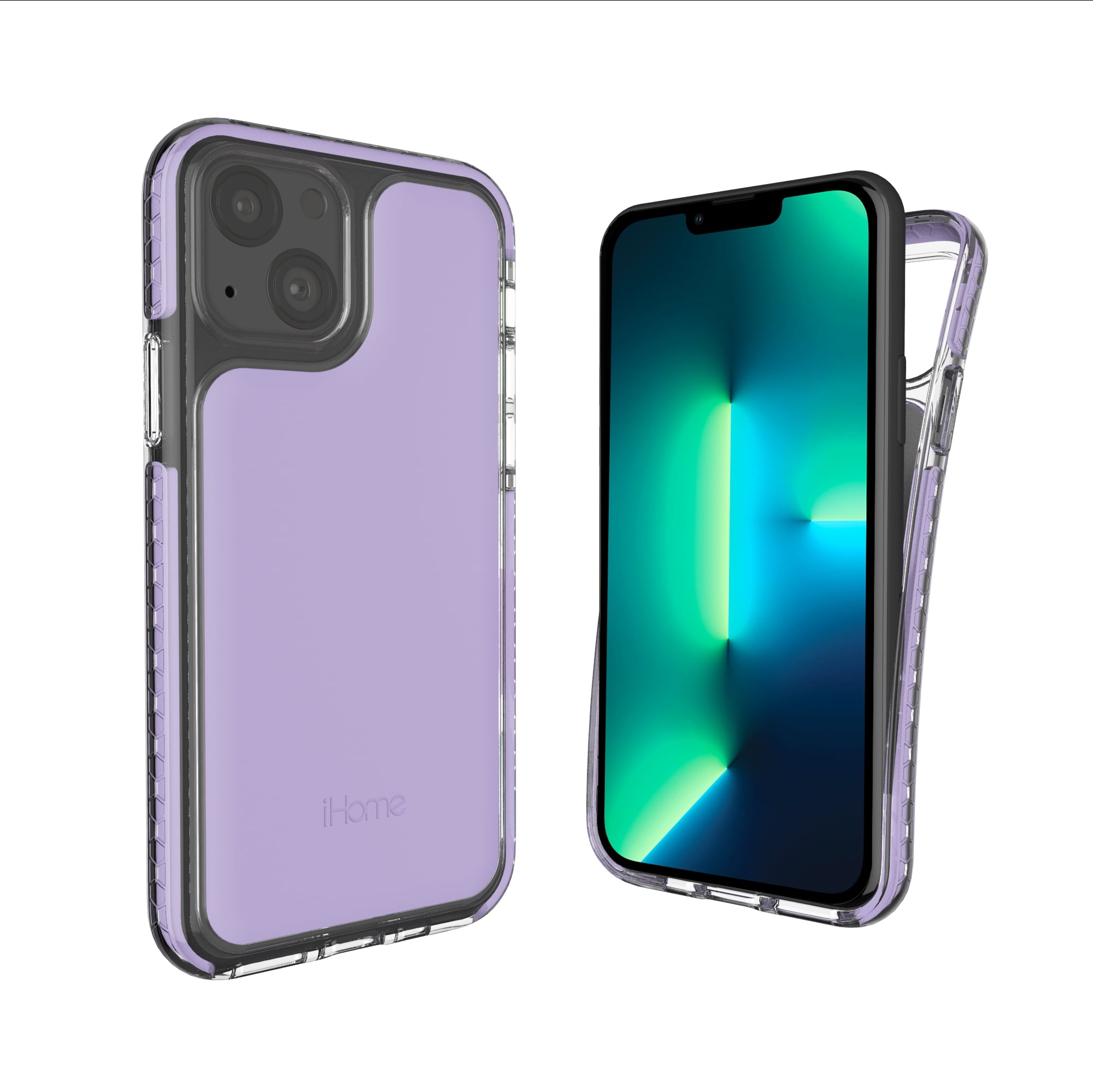 iHome Velo Silicone Impact Case for iPhone 13, Lavender - Walmart ...