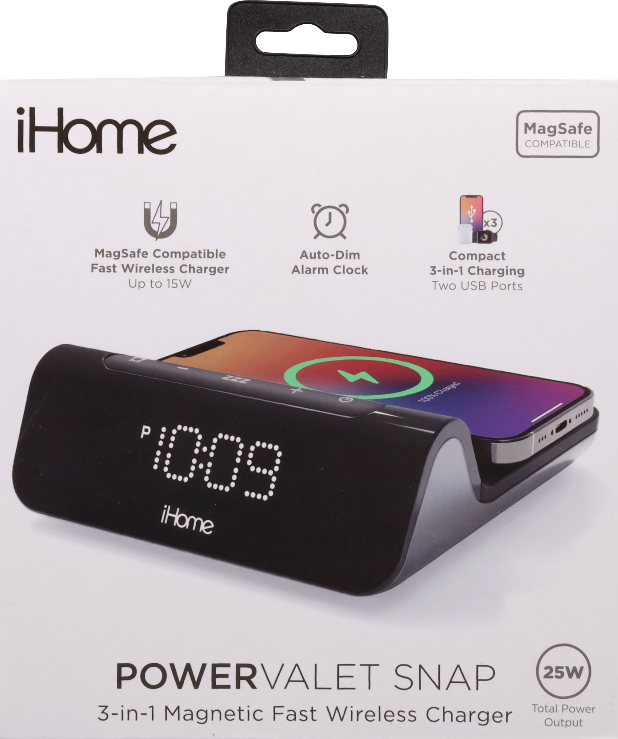 iHome 3-in-1 Magnetic Fast Wireless Charger 1 ea - Walmart.com