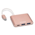 iHome 5-in-1 USB Hub with Type-C, 4 USB 3.0 Ports, Pass-Through ...