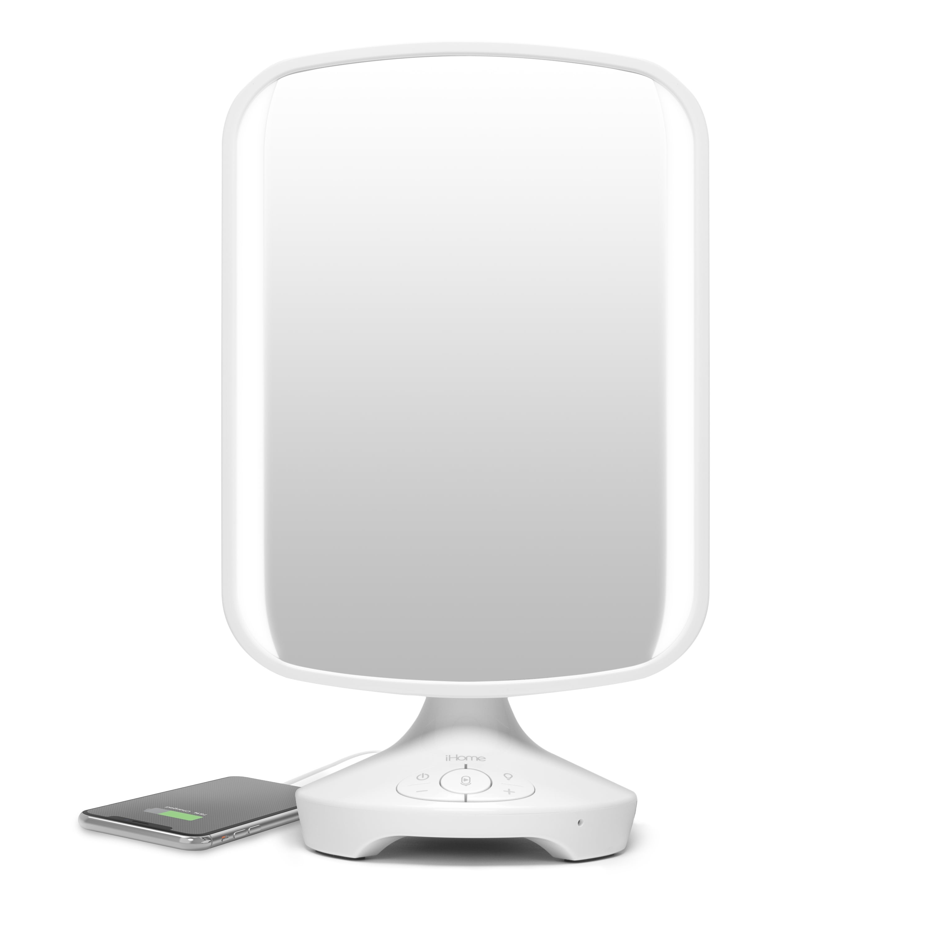 iHome 7" x 9" Reflect II Vanity Mirror with Bluetooth, LED Light ...