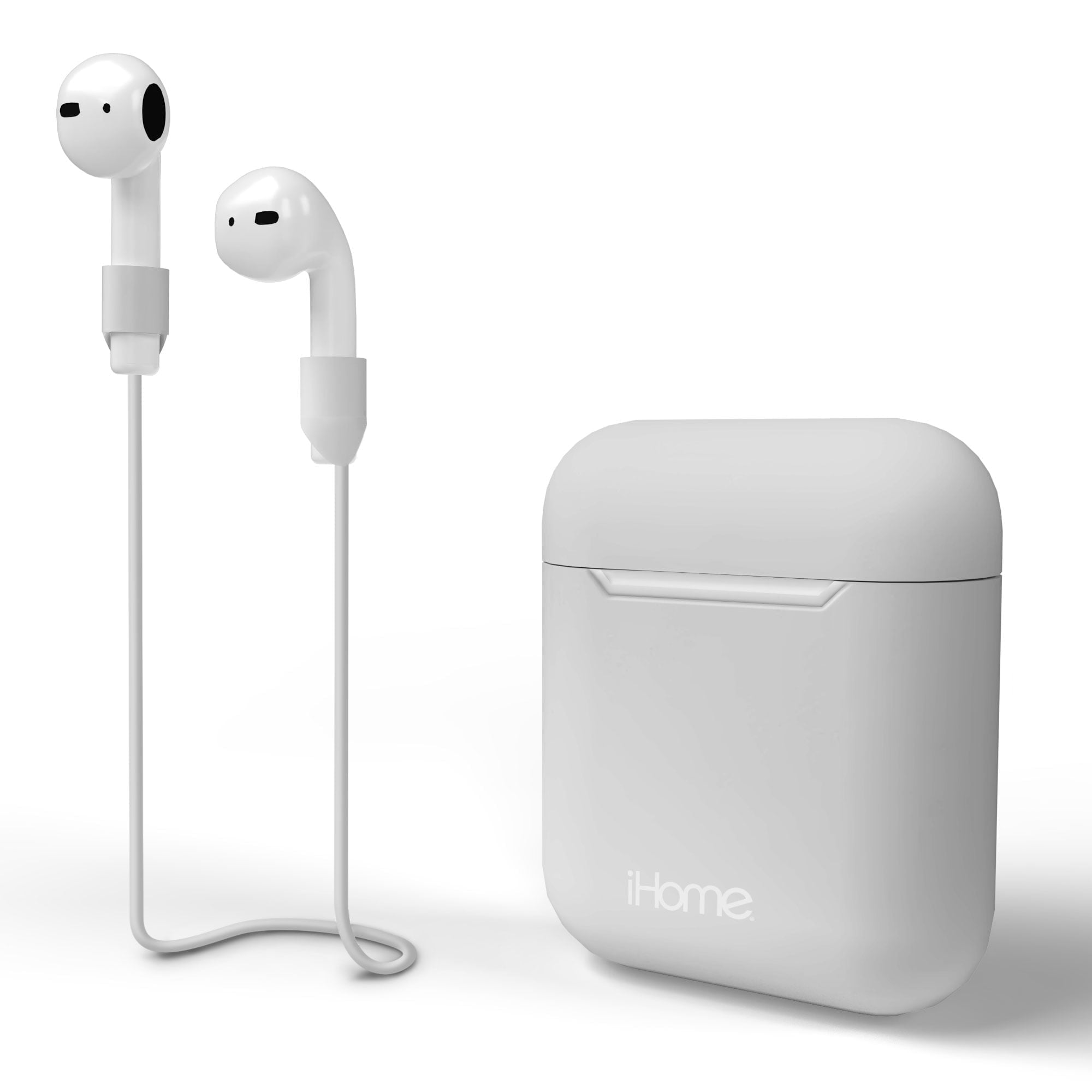 iHome AirPods Case Cover and Magnetic Neckband Bundle, Silicone Case ...
