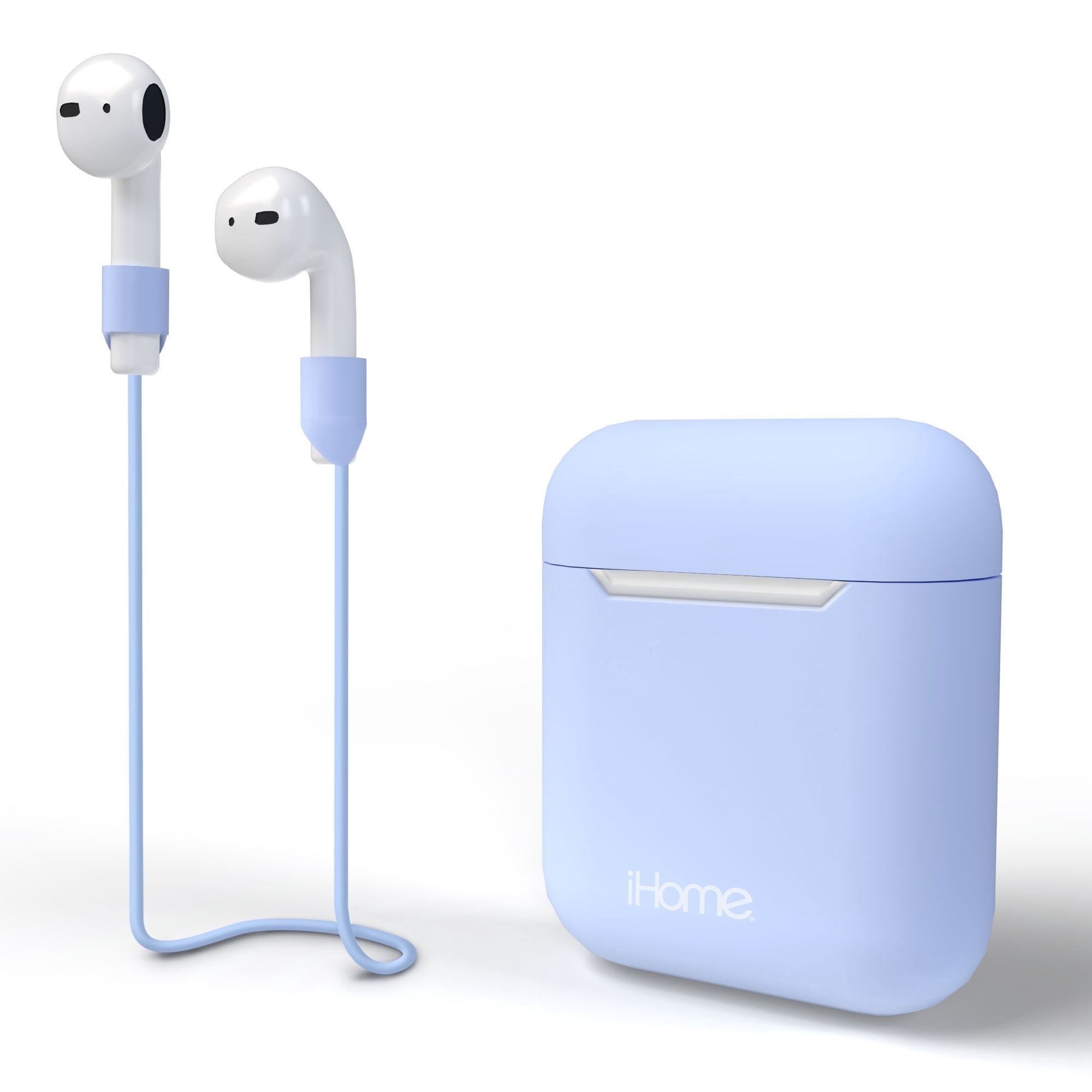 iHome AirPods Case Cover and Magnetic Neckband Bundle, Silicone Case ...