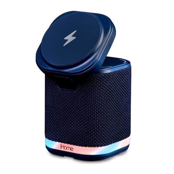 iHome Bluetooth Speaker with Wireless Charger, Charging Station with ...