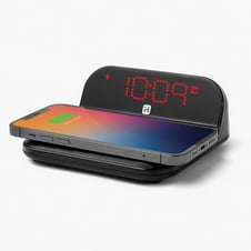 Wireless Phone Chargers with Alarm Clocks for Home and Office