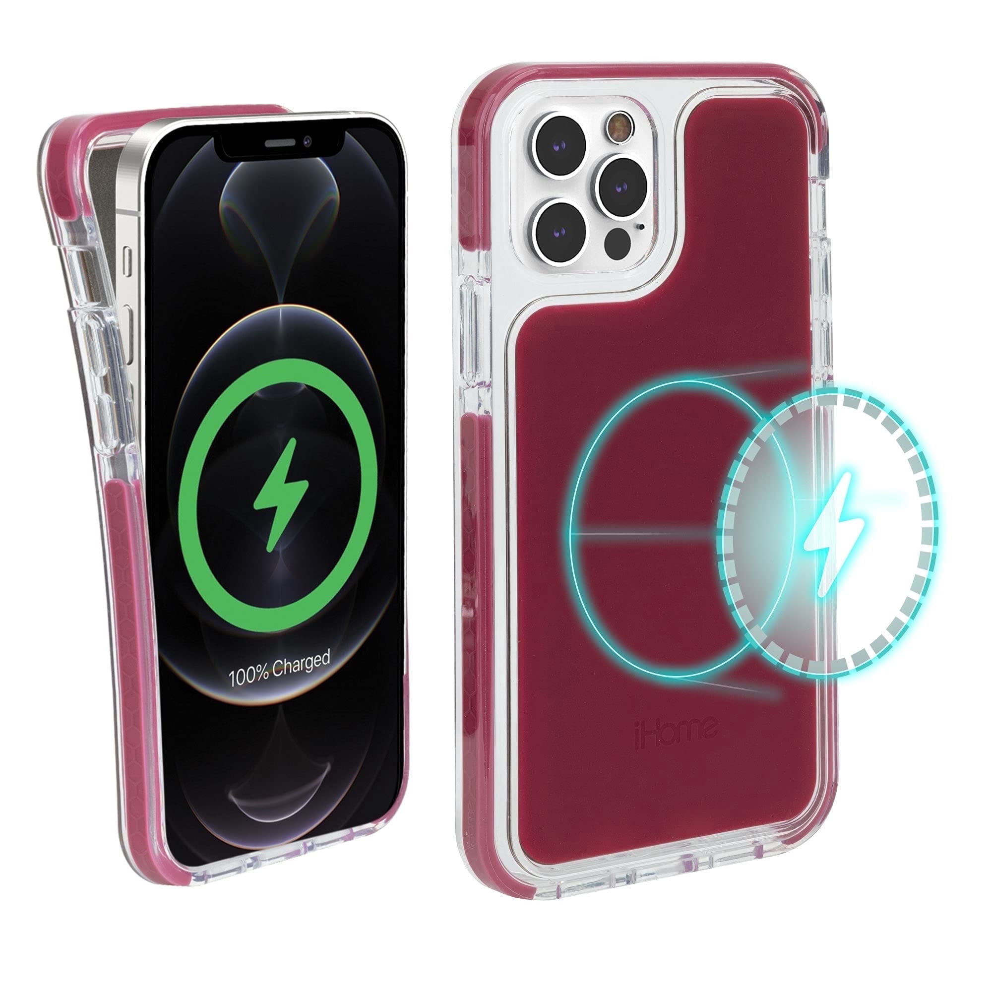 iHome Magnetic Silicone Velo Case, Slim & Shock Absorbent, MagSafe ...