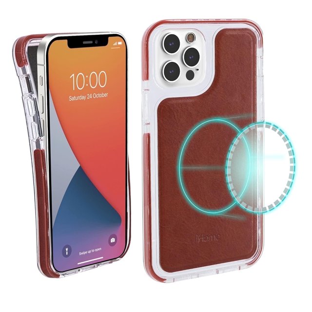 iHome Magnetic Vegan Leather Velo Case, Ultra Slim, Shock Absorbent ...