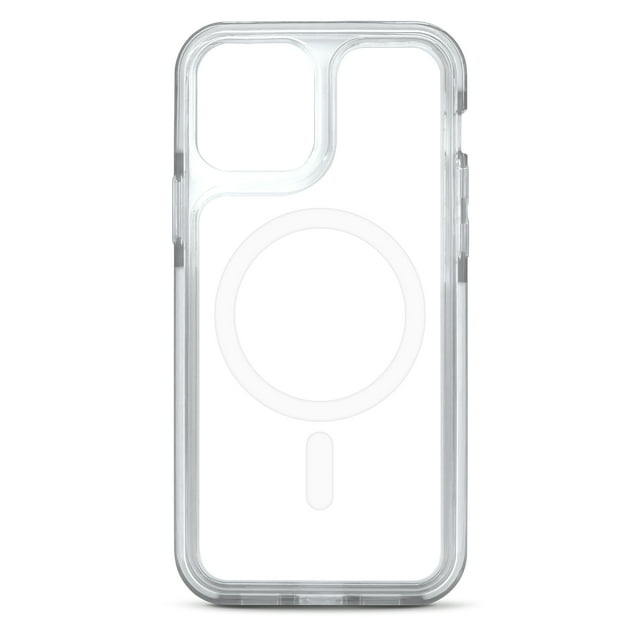 iHome Magnetic Velo Phone Case for iPhone 12 Pro/12, White/Clear ...