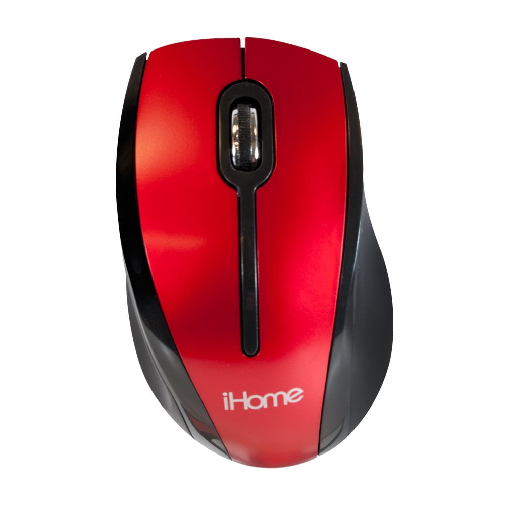 iHome Optical USB Mouse, Red/Black (IH-M300R) - Walmart.com
