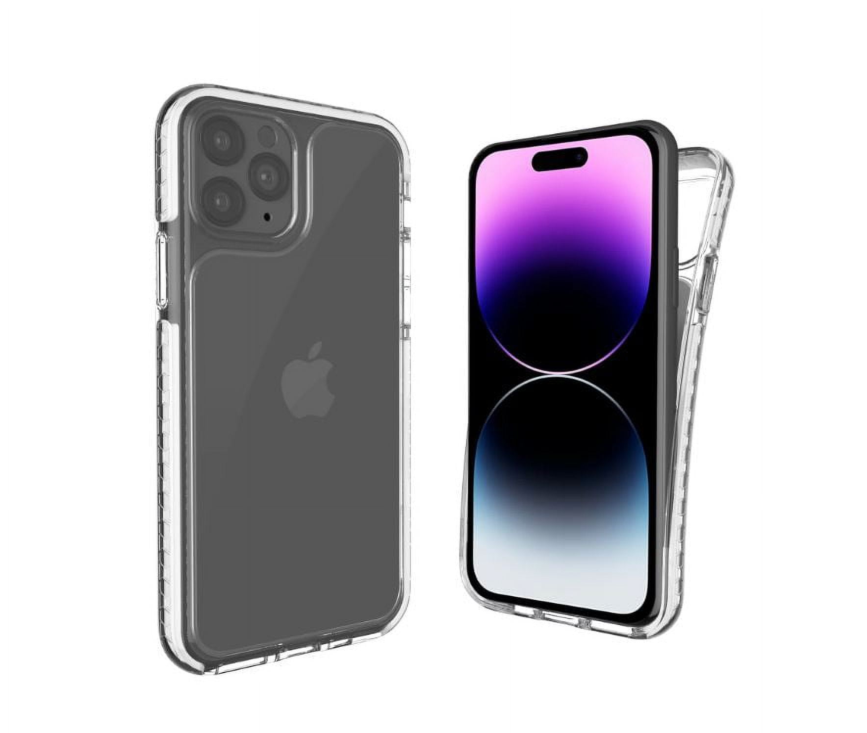 iHome Silicone Velo Case for iPhone 14 Pro Max, Clear White, Durable ...