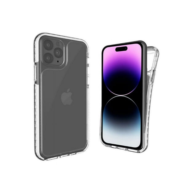 iHome Silicone Velo Case for iPhone 14 Pro Max, Clear/White - Walmart ...