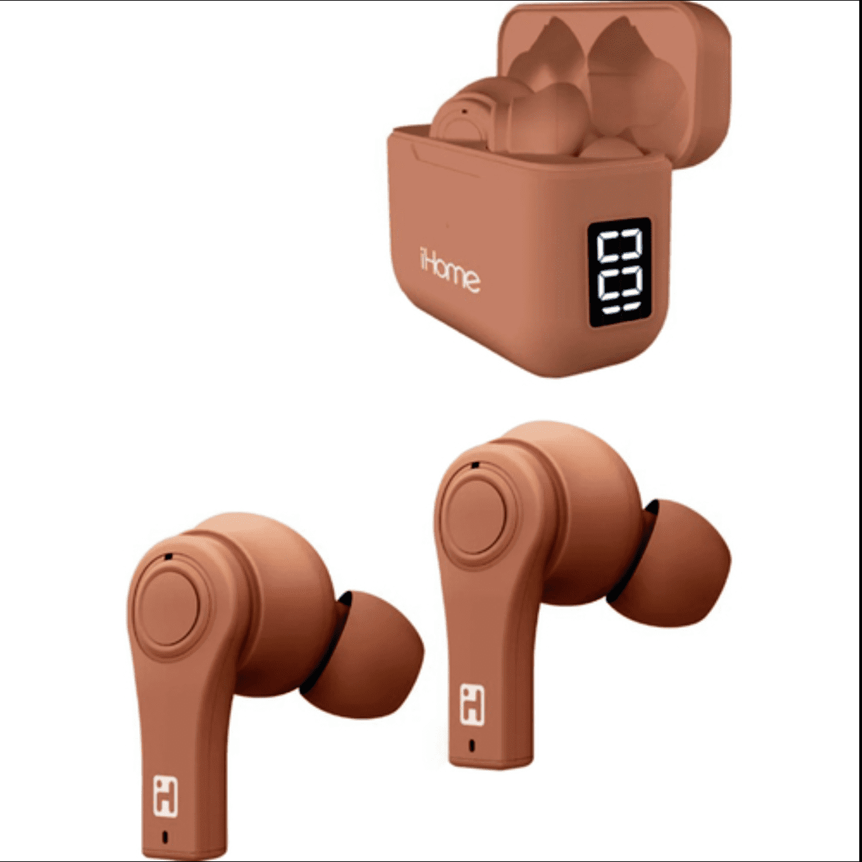 iHome XT-12 Bluetooth Headphones, True Wireless Earbuds with Charger ...