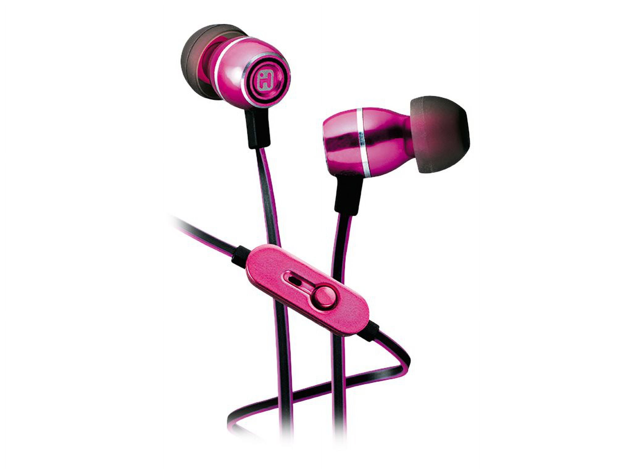 iHome iB18 - Earphones with mic - in-ear - wired - 3.5 mm jack - noise ...
