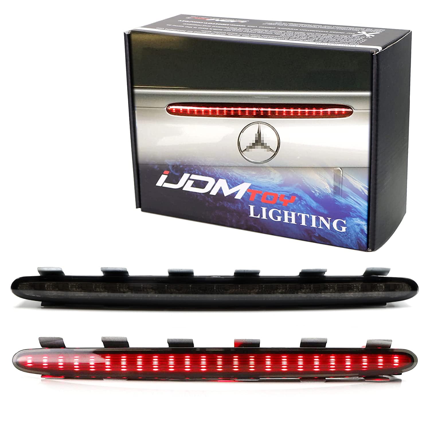 iJDMTOY OE-Spec Dark Smoked CM31 Lens Full LED Trunk Lid Third Brake ...