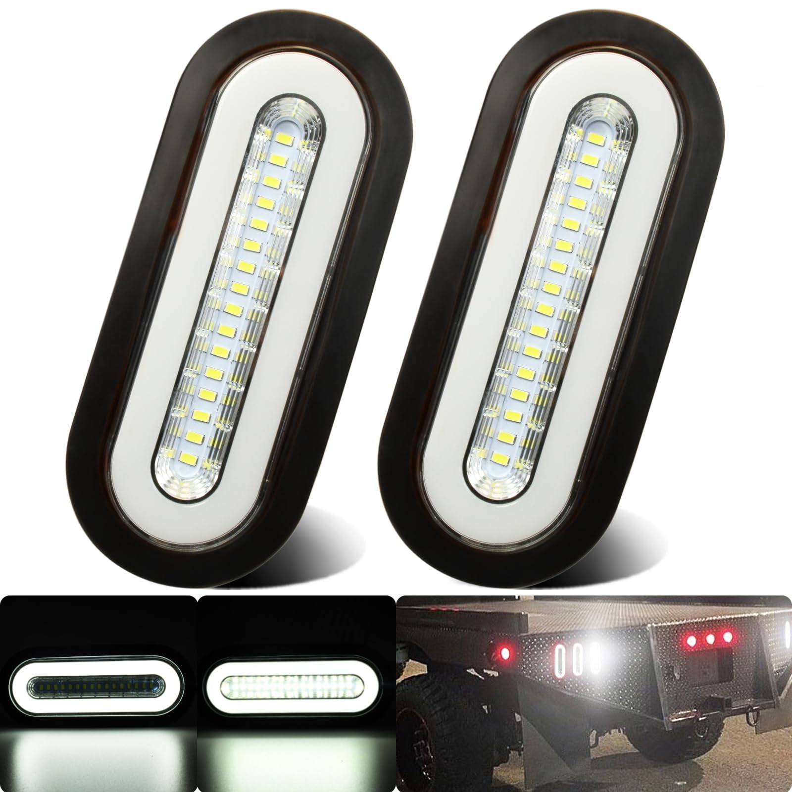 iJDMTOY Yellow Lens 24W RRF12 High Power LED Wide Angle SAE Flood Beam ...