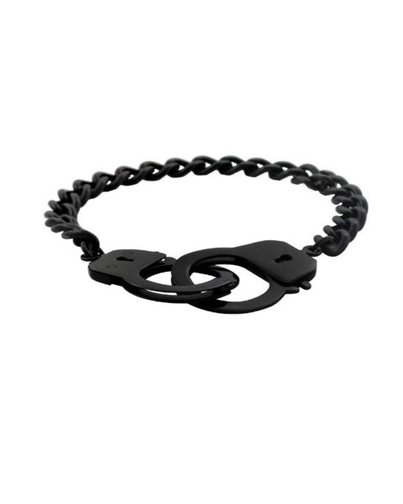 iJewelry2 Interlocking Handcuffs Stainless Steel Chain Bracelet 8 ...