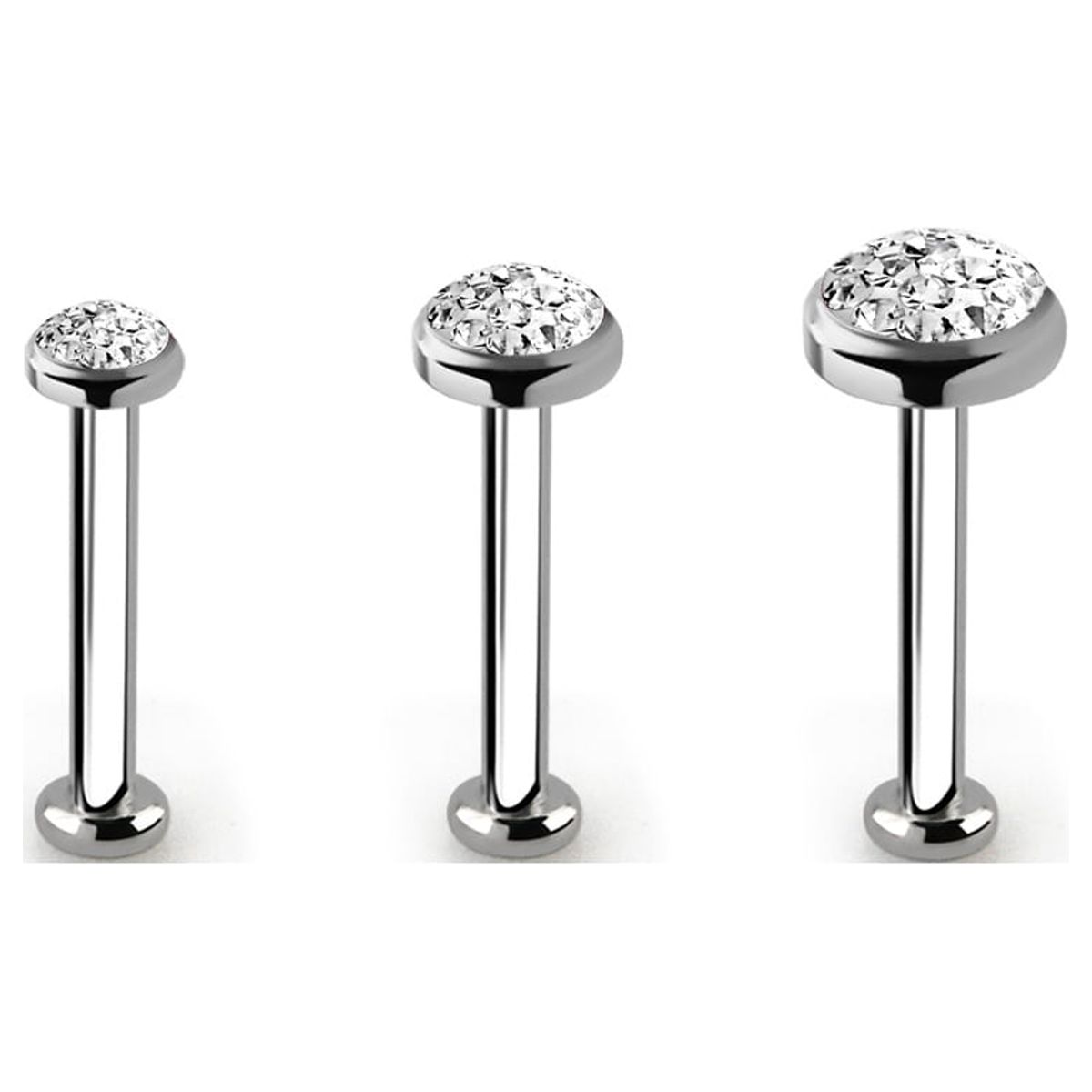 iJewelry2 Silver Tone Stainless Steel Screw Tragus Labret Posts ...