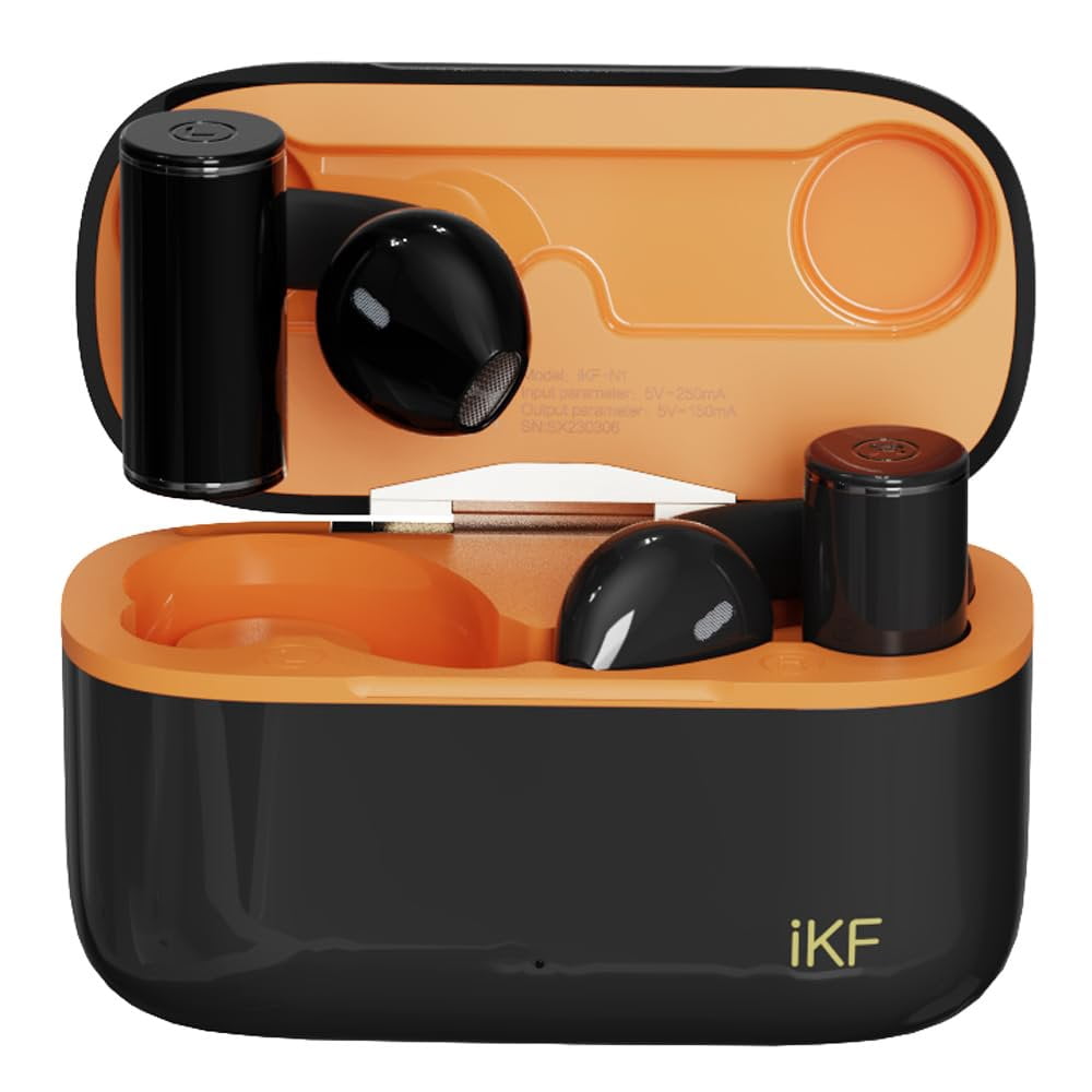 iKF N1 HiFi Stereo Ear Clip Air Bone Conduction Wireless Bluetooth 5.3 ...