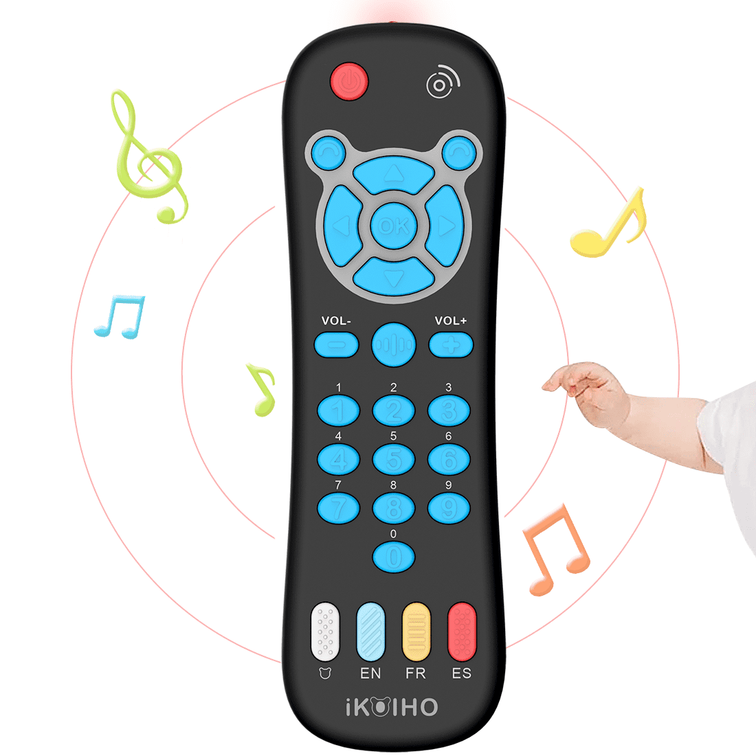 iKOIHO Infant Interactive Baby Remote Control Toy with Music and Light ...