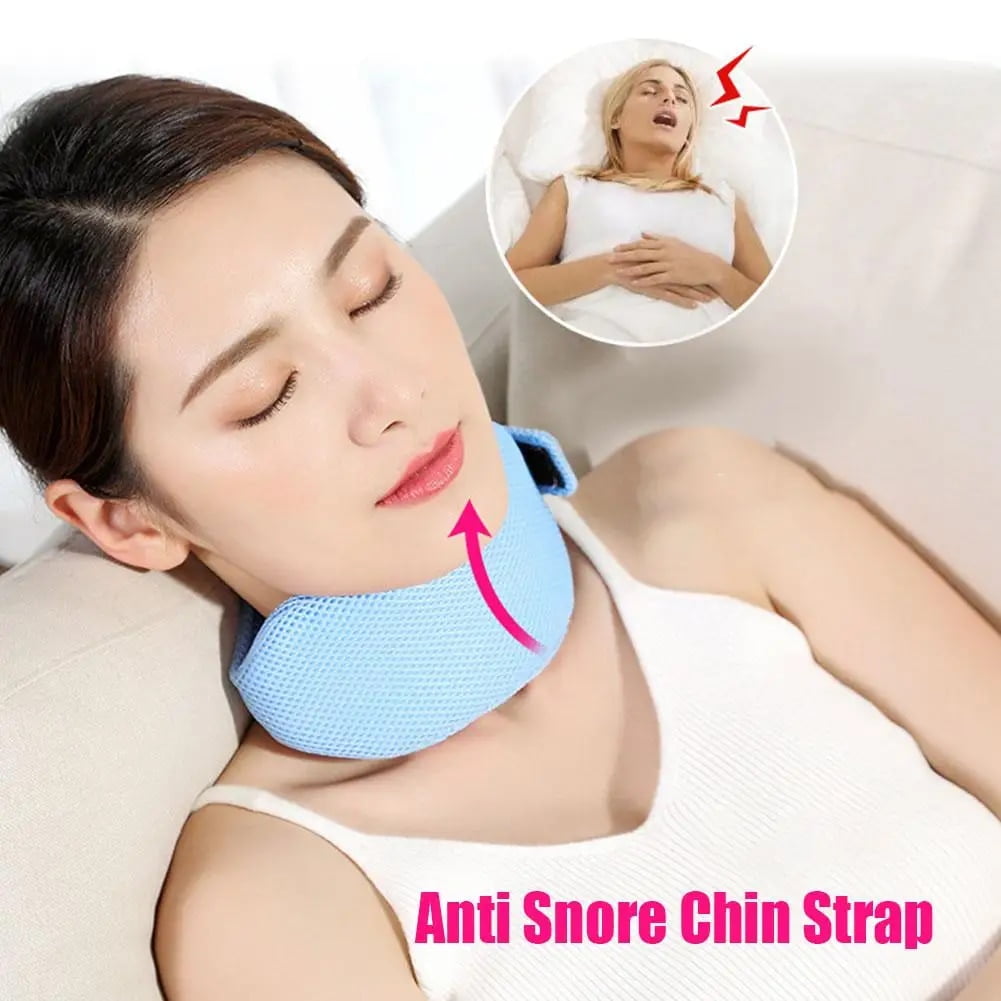 iKeener Adjustable Anti Snore Chin Strap Stop Snoring Sleep Neck Brace Anti Apnea Jaw Solution ...
