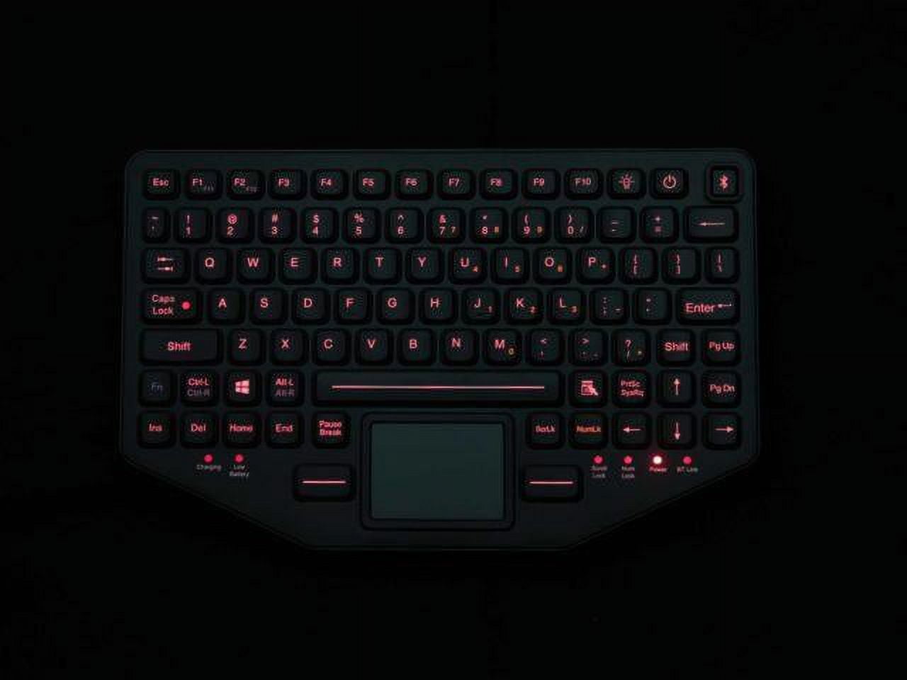 iKey BT-870-TP-SLIM Dual Connectivity Rugged Backlit Keyboard w/ TouchPad - Walmart.com