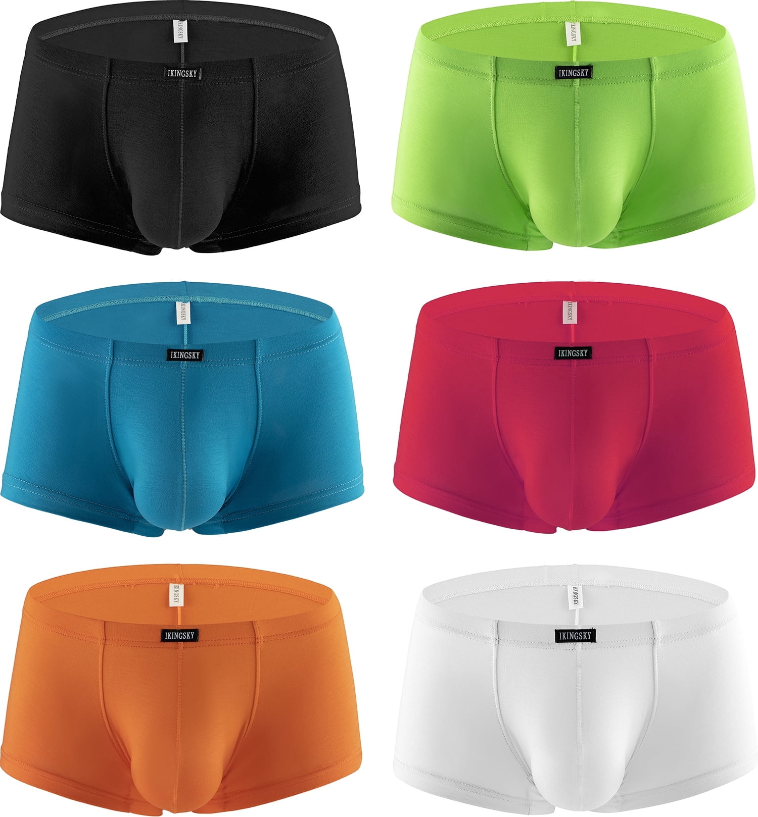 iKingsky Modal Men's Boxer Briefs Underwear Low Rise Trunks ...