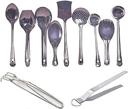 iKonbi Set of 11 Kitchen Serving Tools - Long Vegetable Cooking Pan ...