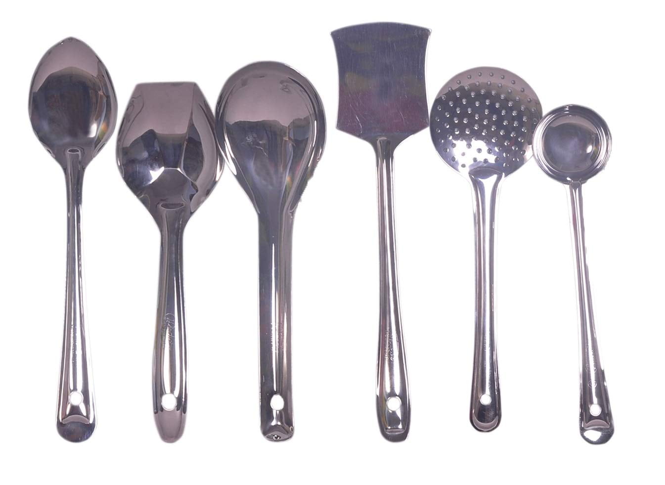 iKonbi Set of 6 Kitchen Serving Tools - Long Vegetable Cooking Pan ...