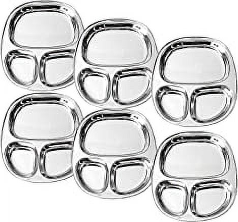 iKonbi Stainless Steel 3 in 1 Three Compartment Nasta/Snacks/Dinner ...