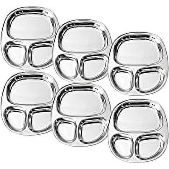 iKonbi Stainless Steel 3 in 1 Three Compartment Nasta/Snacks/Dinner ...