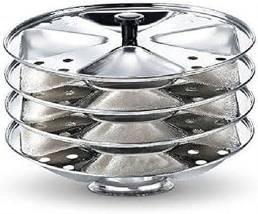 iKonbi Stainless Steel Triangle Shape idli stand/Idli maker 4x4 Plates ...