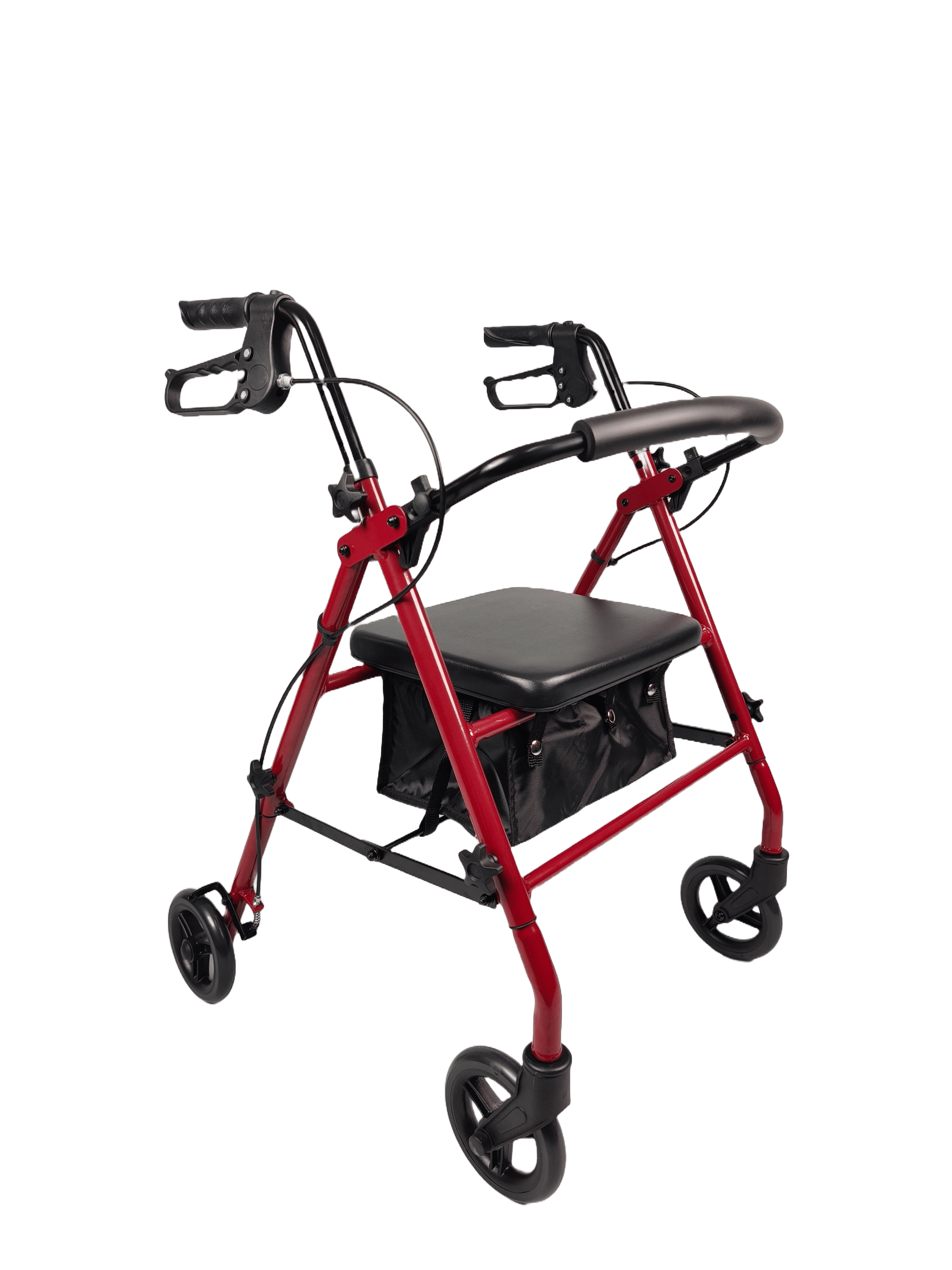 iLIVING ILG-800R Burgundy Rollator Walker – Heavy Duty Frame ...