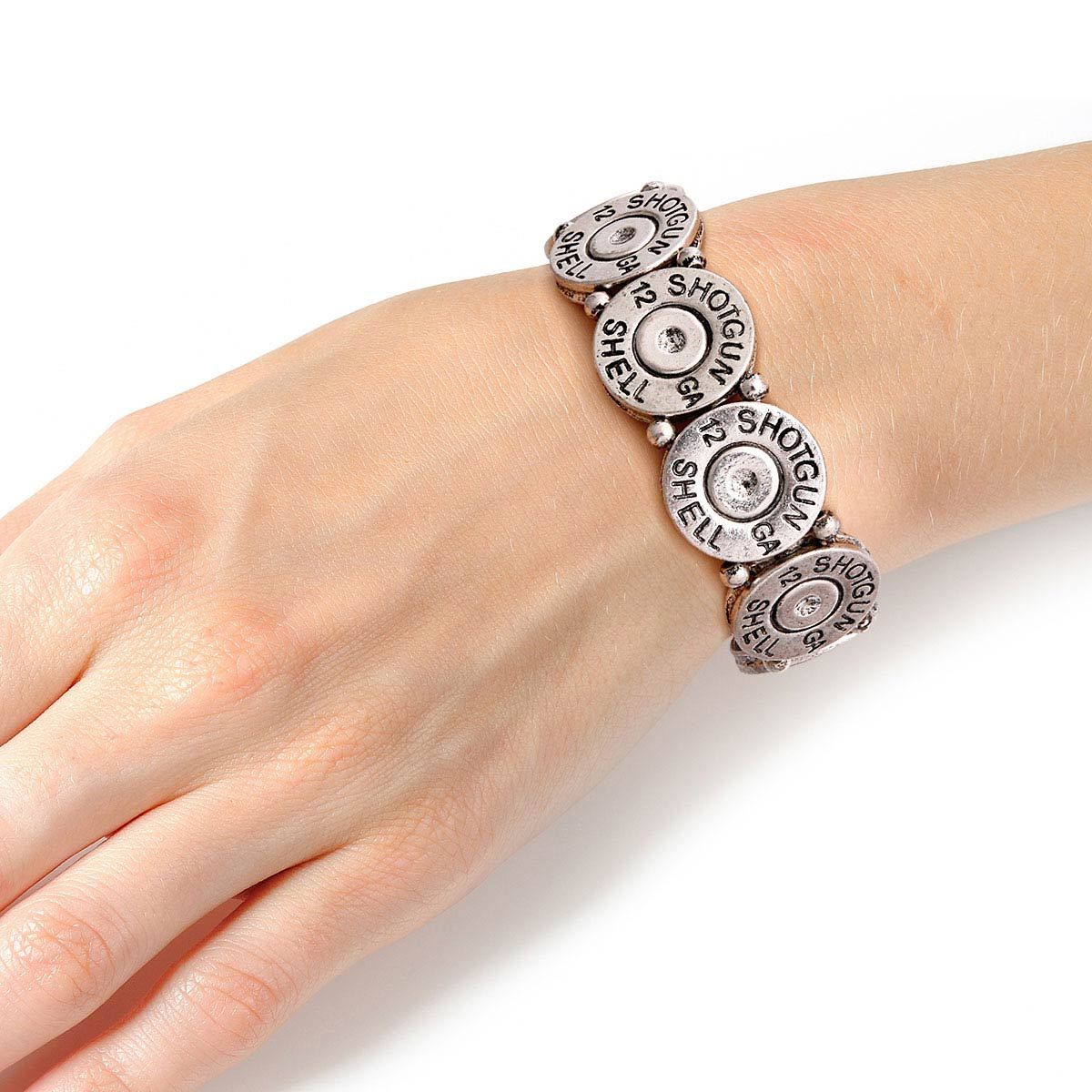 iLLASPARKZ Burnished Silver Shotgun Shell Bracelet - Walmart.com